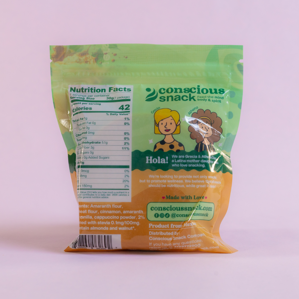 Conscious Snack Obleas Cappuccino Amaranth Wafers (1.05 oz) | Snackever