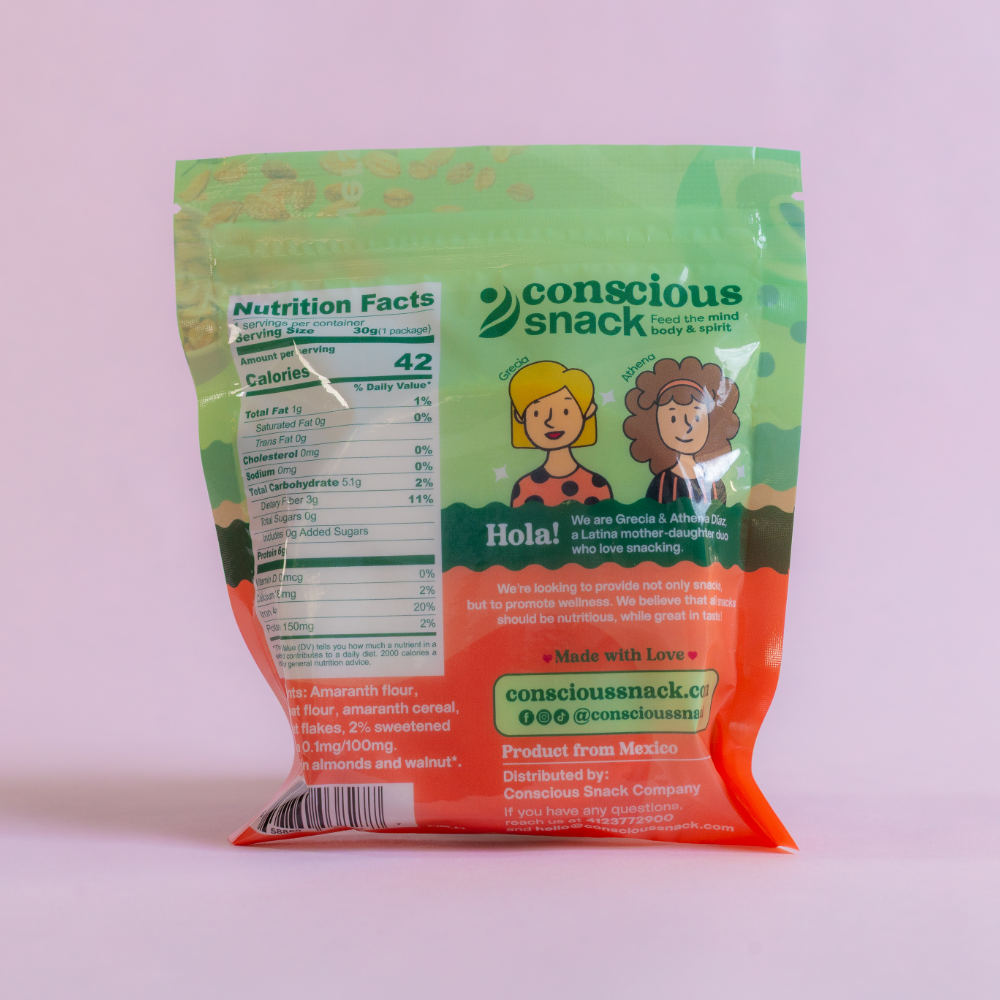 Conscious Snack Obleas Oatmeal Amaranth Wafers (1.05 oz) | Snackever