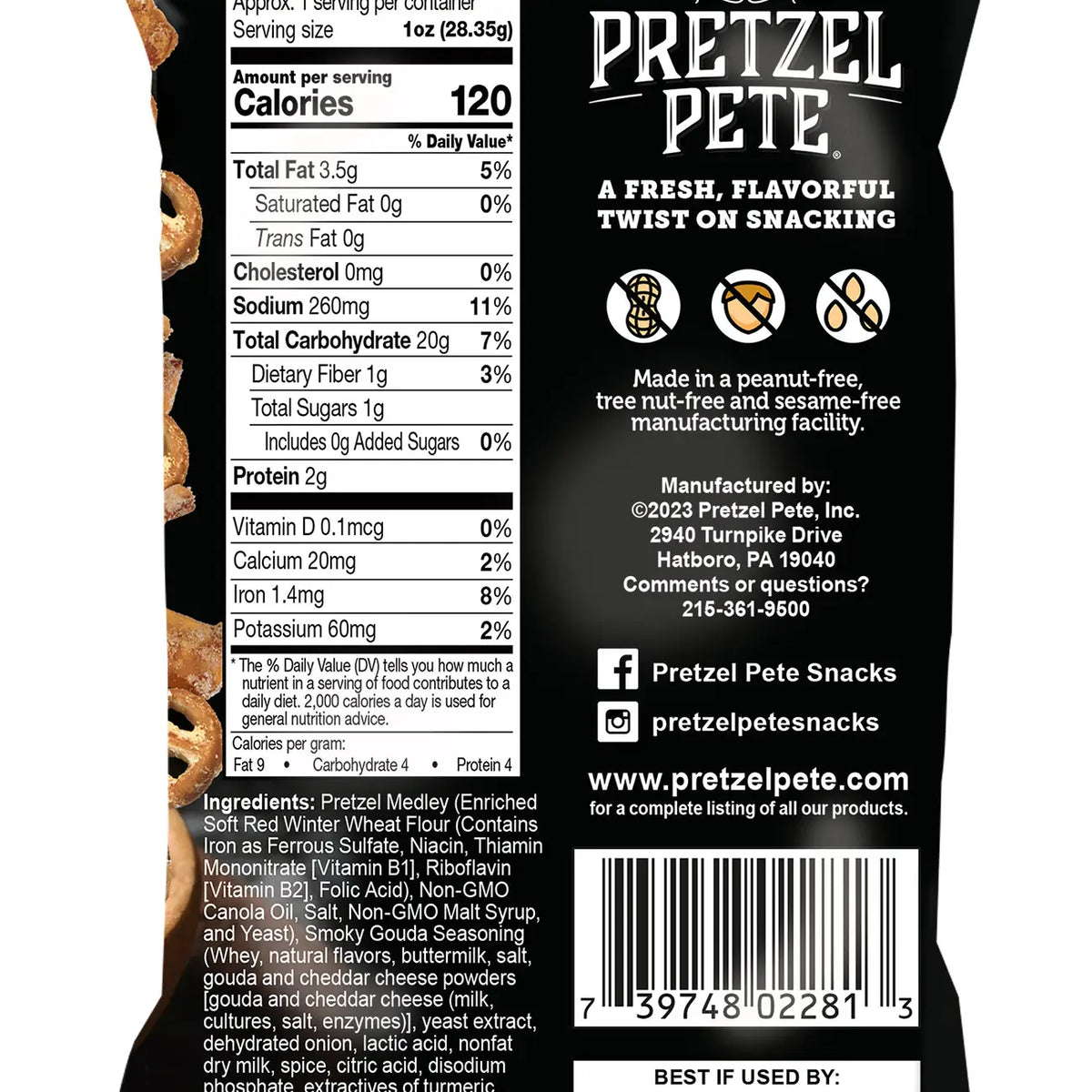 Pretzel Pete | Smoky Gouda Pretzel Medley | 1oz | Snackever