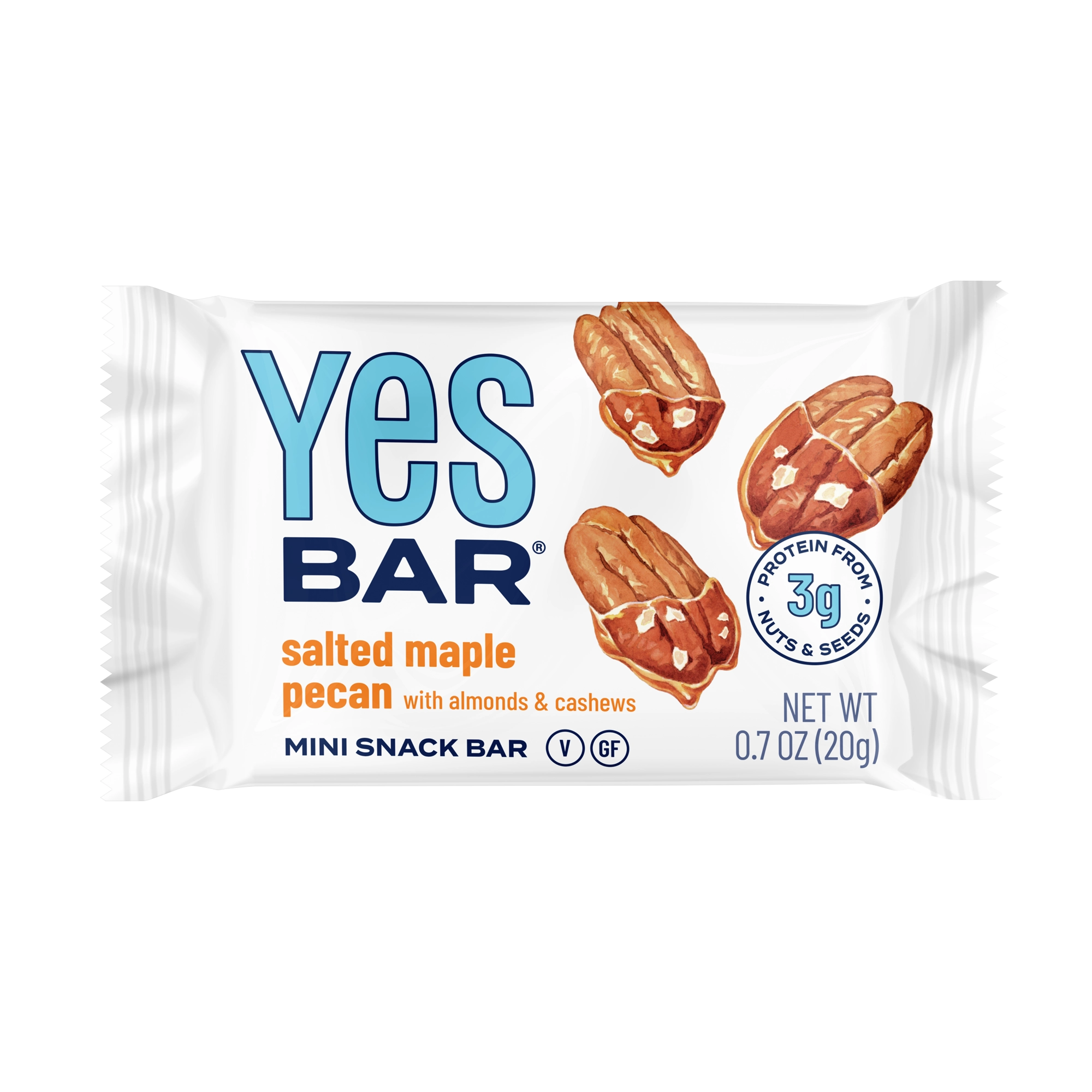Yes Bar Mini Snack Bar Salted maple pecan 0.7oz – Snackever